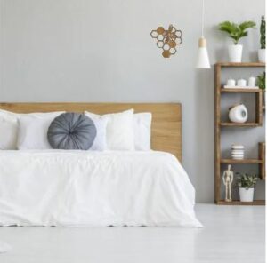 Tableau - Abeille Alvéoles Ruche - Pomme des Bois